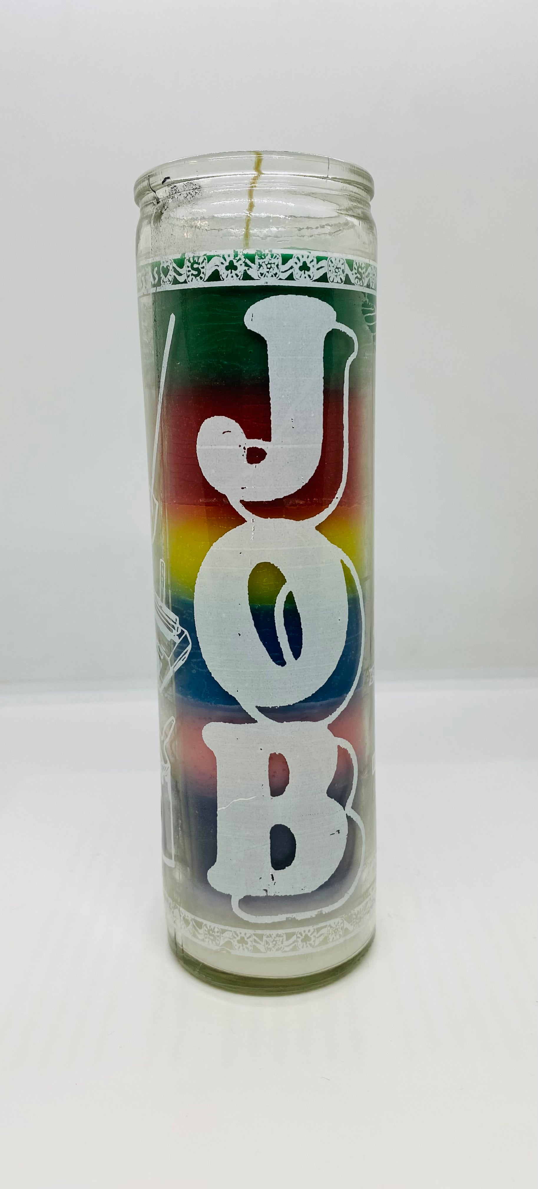 Job 7 Color Candle/Veladora de Trabajo 7 Colores – Abure La Ocha Botanica